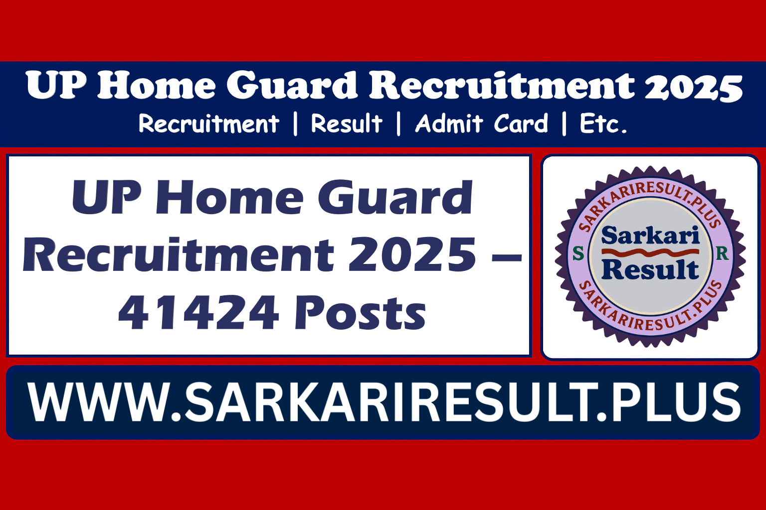 UP Home Guard Recruitment 2025 - 41,424 Posts
